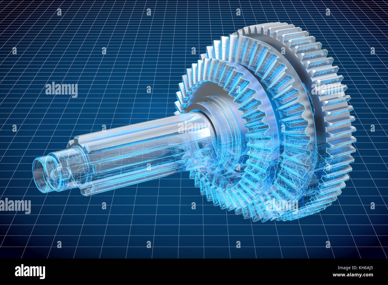 Visualization 3d cad model, 3D rendering isolated on white background ...