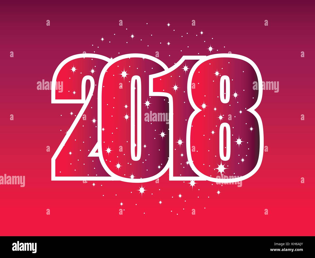 Numbers with snowflakes Stock Vector Images - Alamy