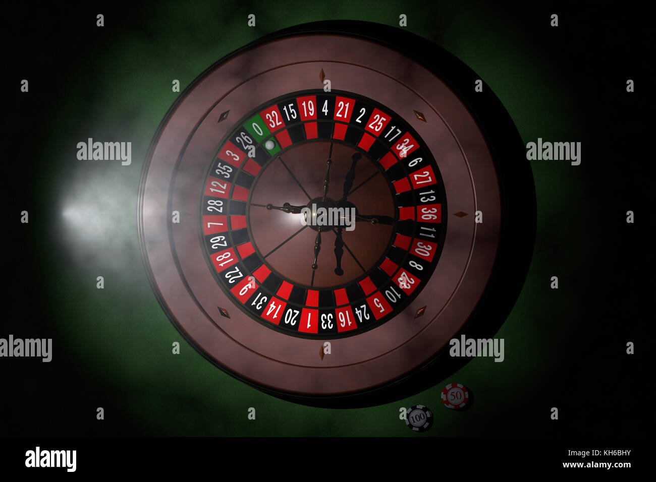 Casino roulette wheel. 3D render Stock Photo - Alamy
