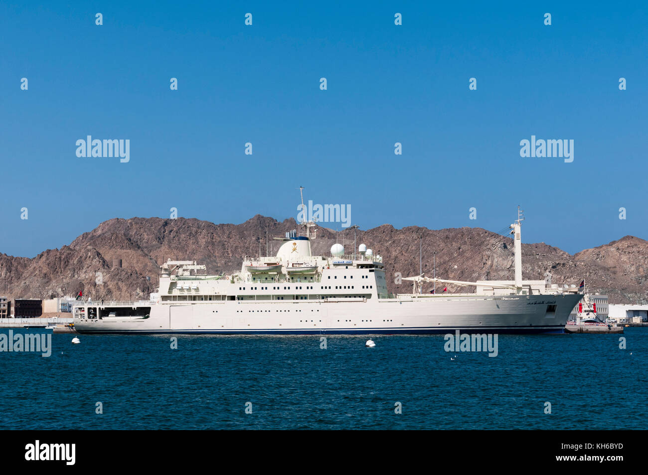 Fulk al Salamah, the 136 meters yacht of Sultan Qaboos, Muscat, Oman ...