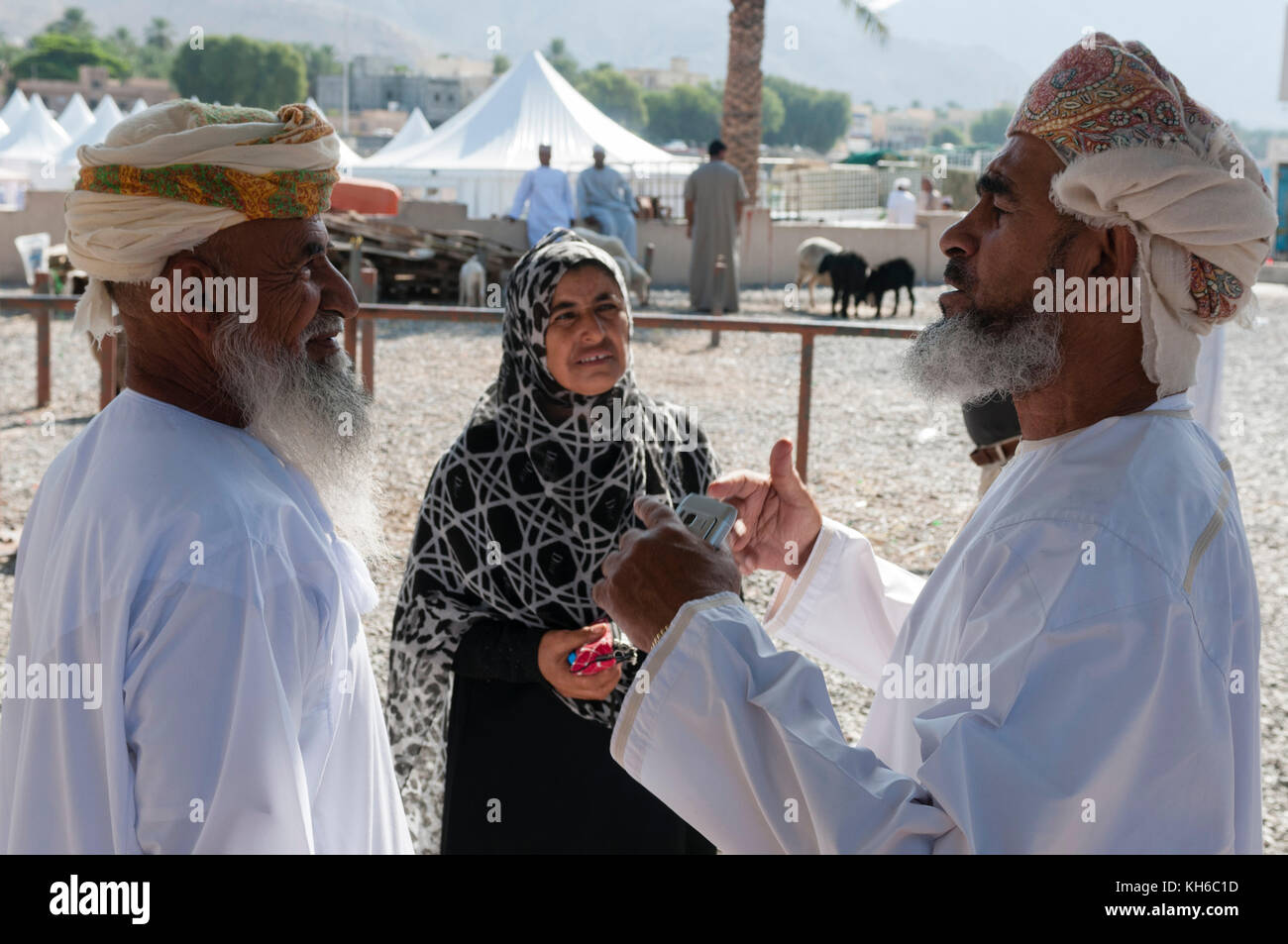 Nizwa cattle market, Oman Stock Photo - Alamy
