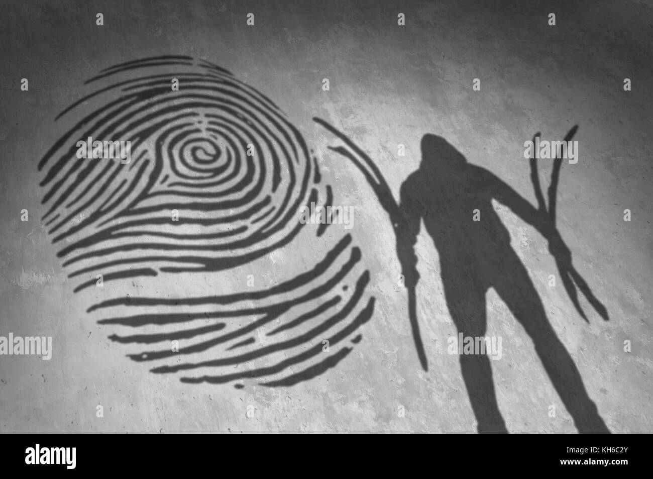 Identity thief and hacker attack internet privacy security technology ...