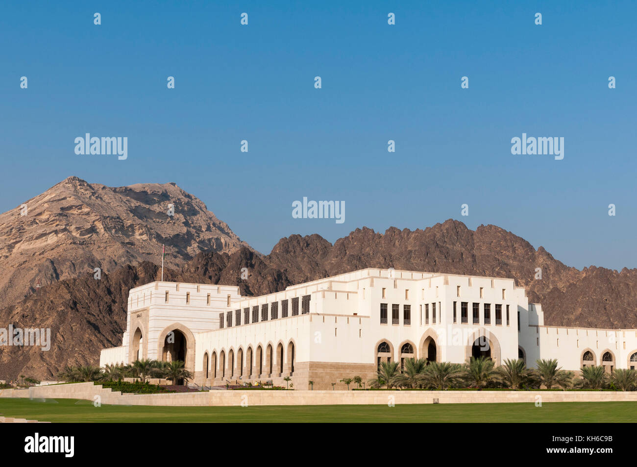 Parliament building in Al Bustan district, Muscat, Oman Stock Photo - Alamy