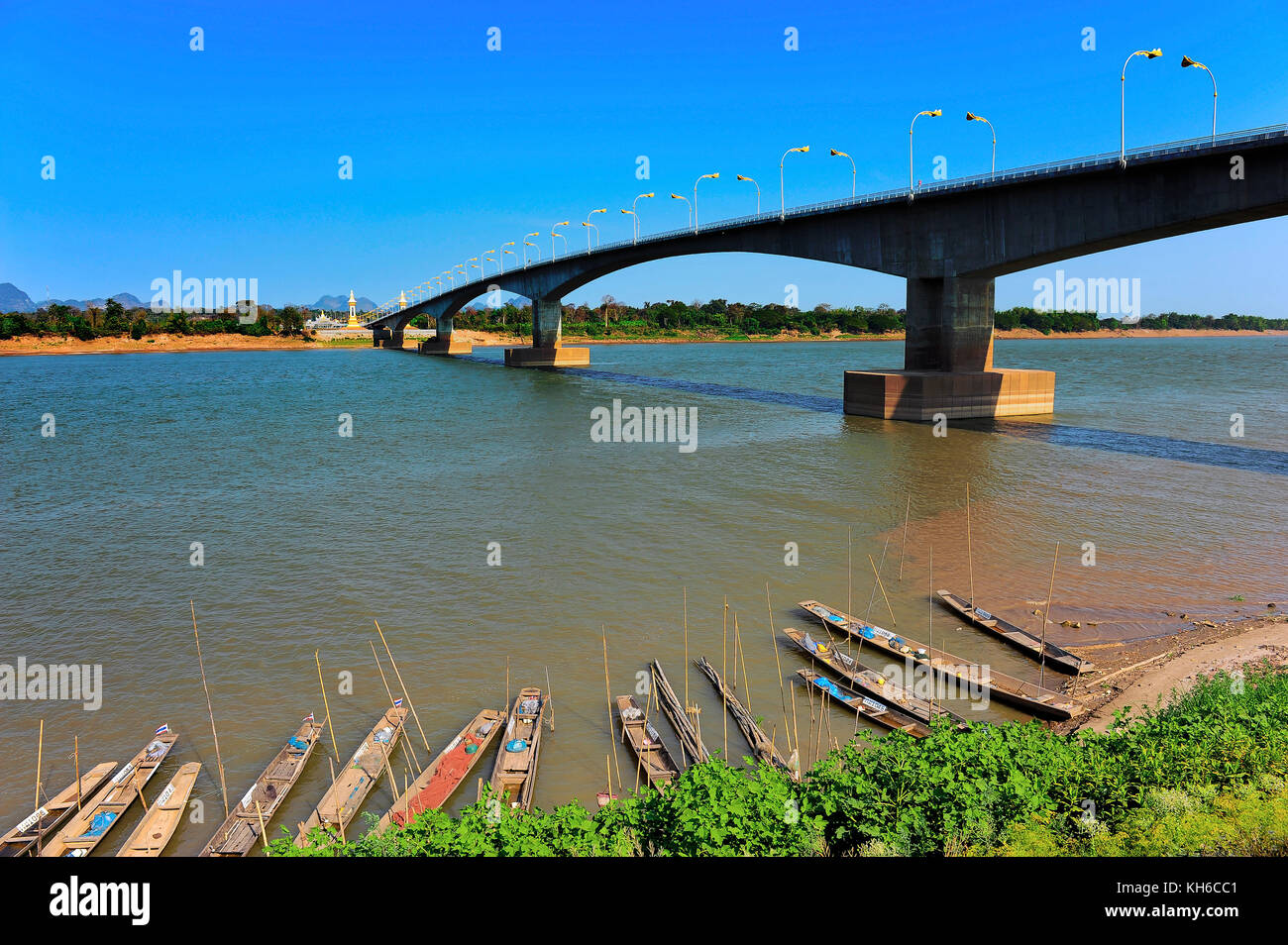 Friendship bridge laos hi-res stock photography and images - Alamy