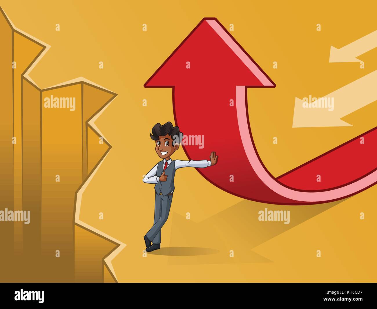 Set of businessman in vest cartoon character design change of a ...