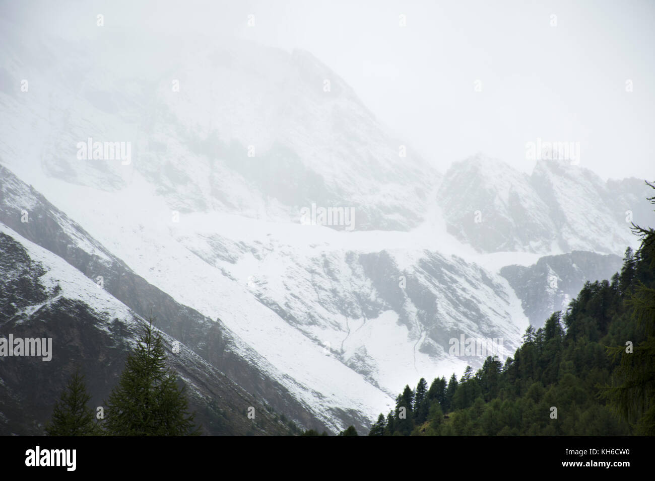 The alps are the highest and most extensive mountain range hi-res stock ...