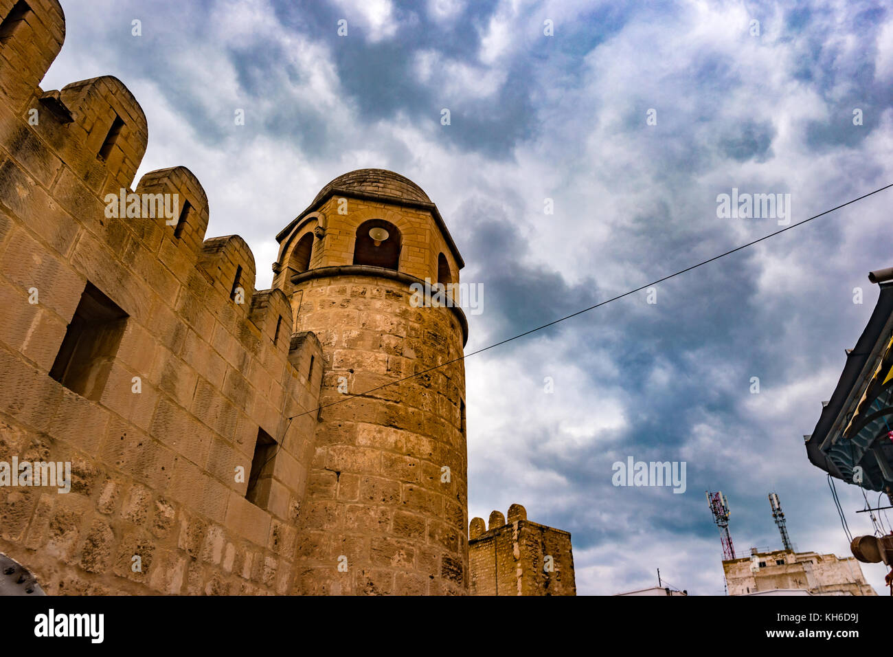 Photo of Mosque in Sousse. Medieval architecture of famous african city ...