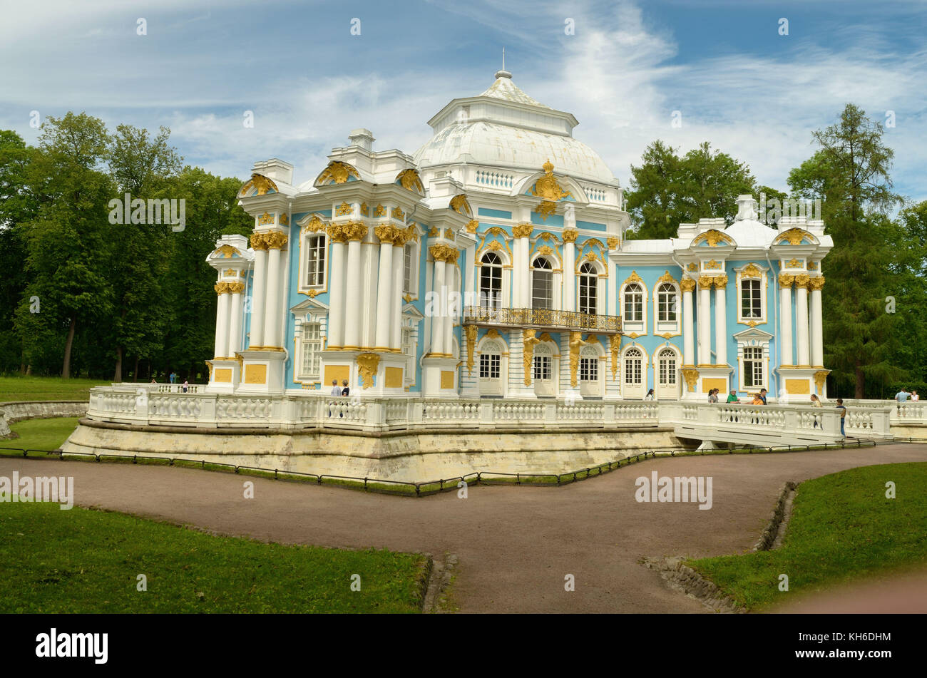 23.06.2016.Russia.Pushkin.The building of the Hermitage is the cultural ...