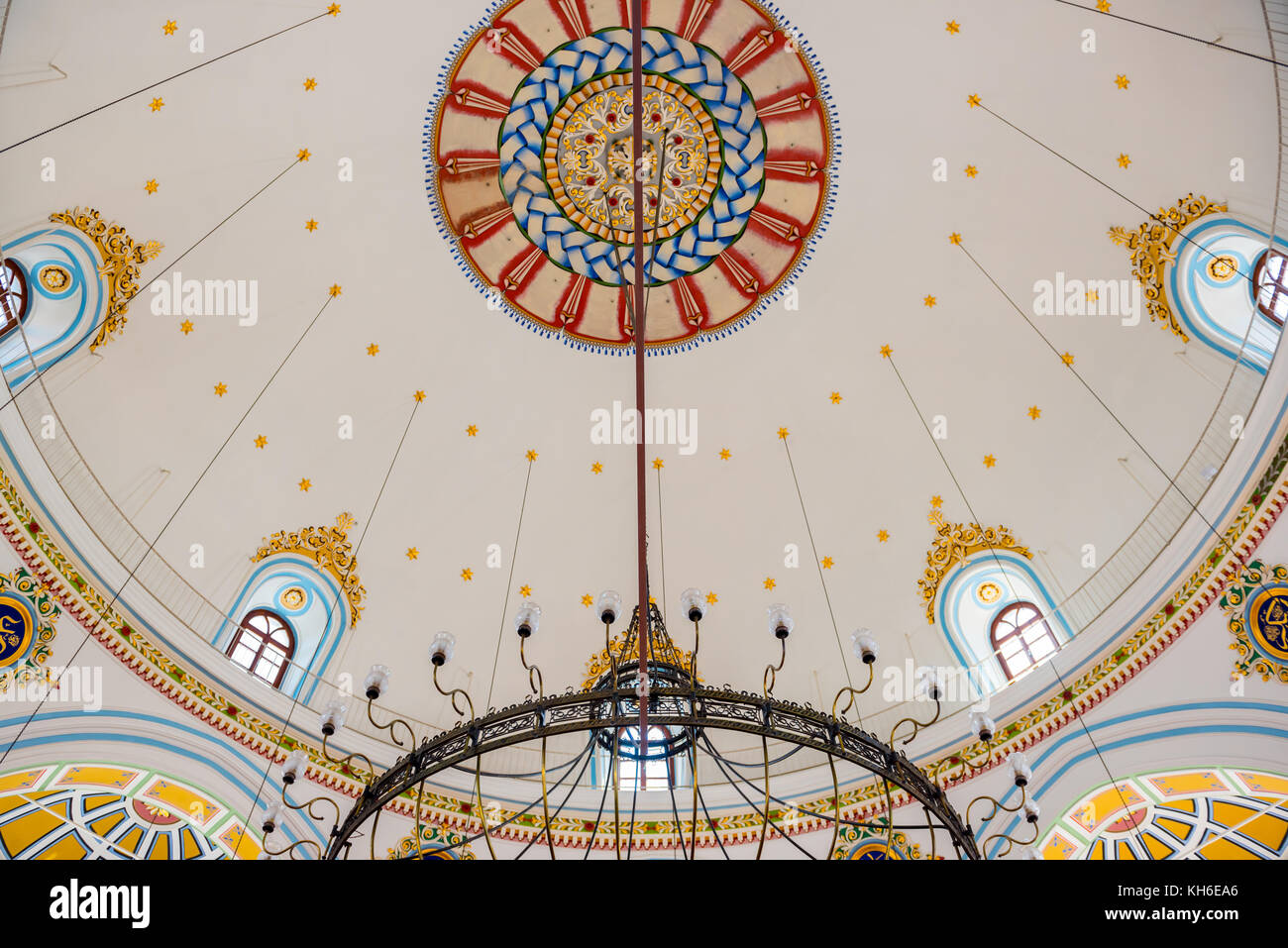 Exterior detailed view of ancient Aziziye Mosque.The mosque is a ...