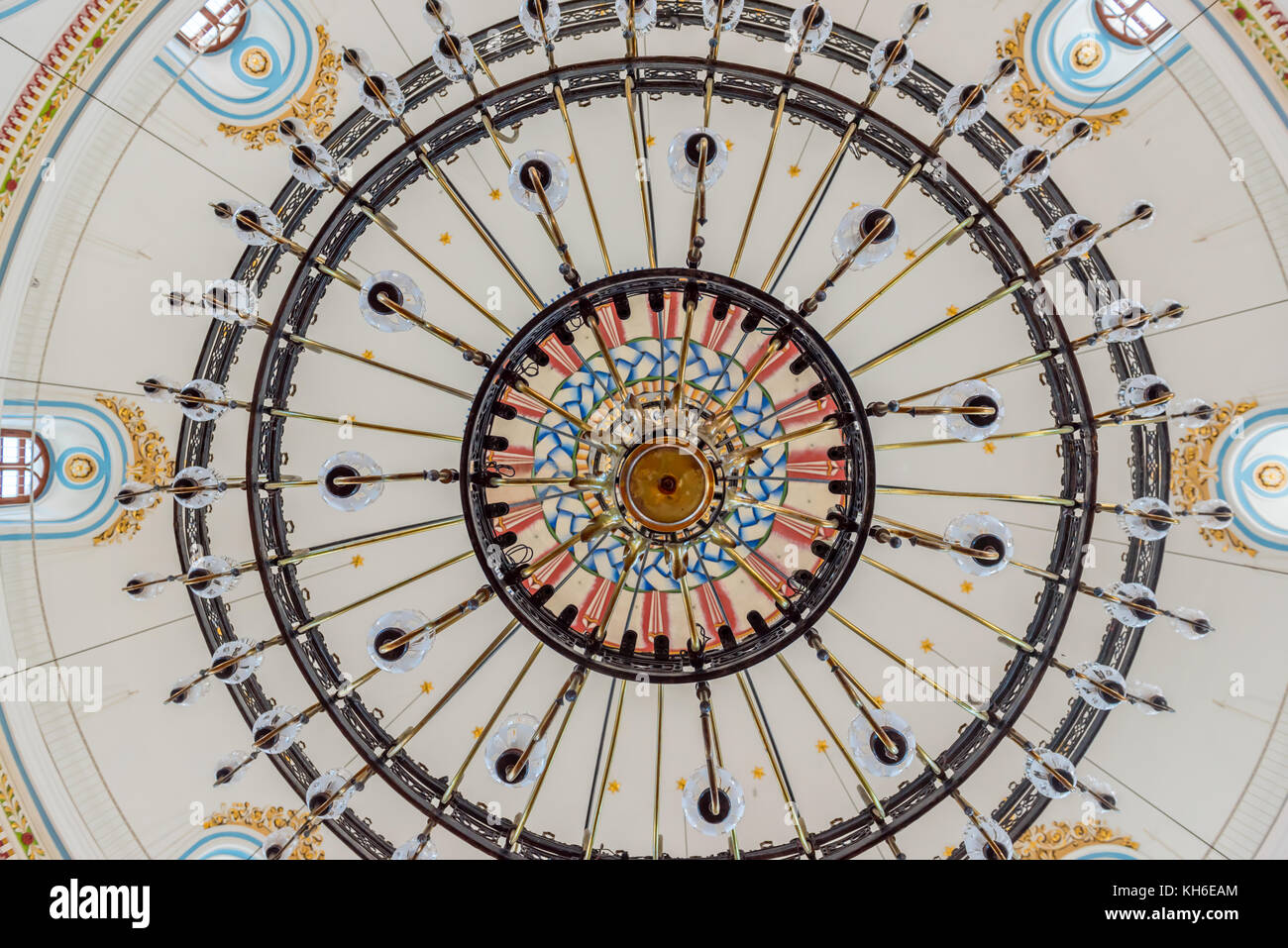 Exterior detailed view of ancient Aziziye Mosque.The mosque is a ...