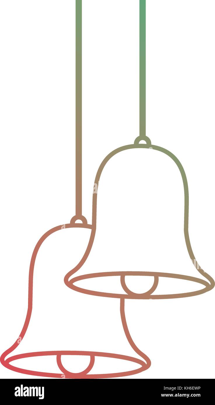 christmas bells hanging decoration traditional Stock Vector Image & Art ...