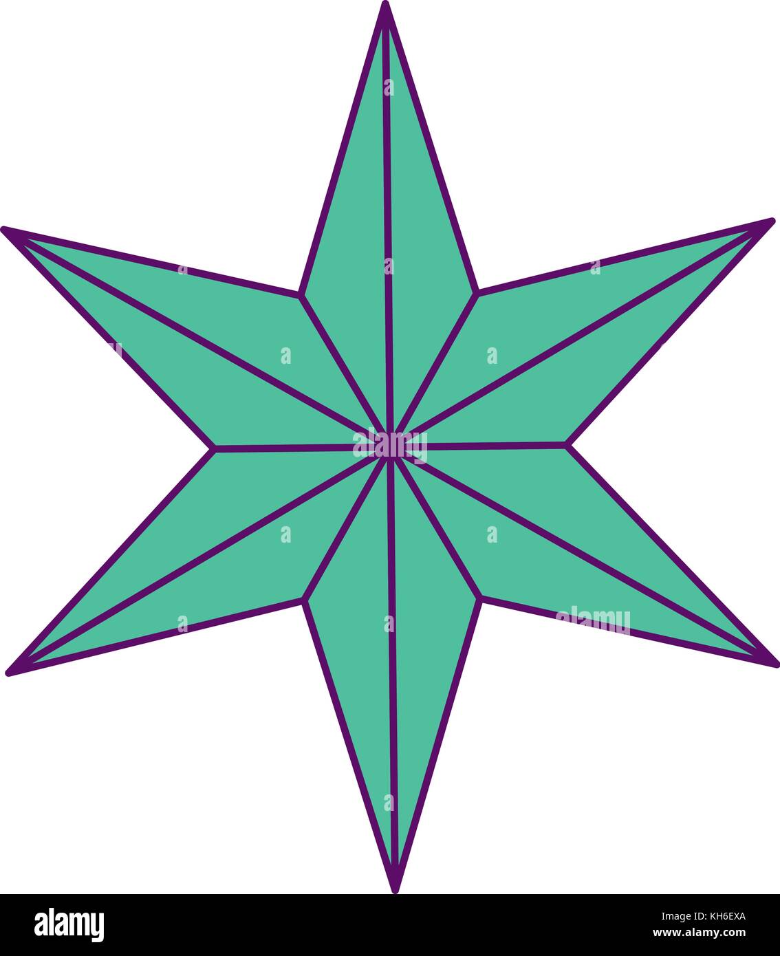decorative christmas star ornament icon Stock Vector Image & Art - Alamy