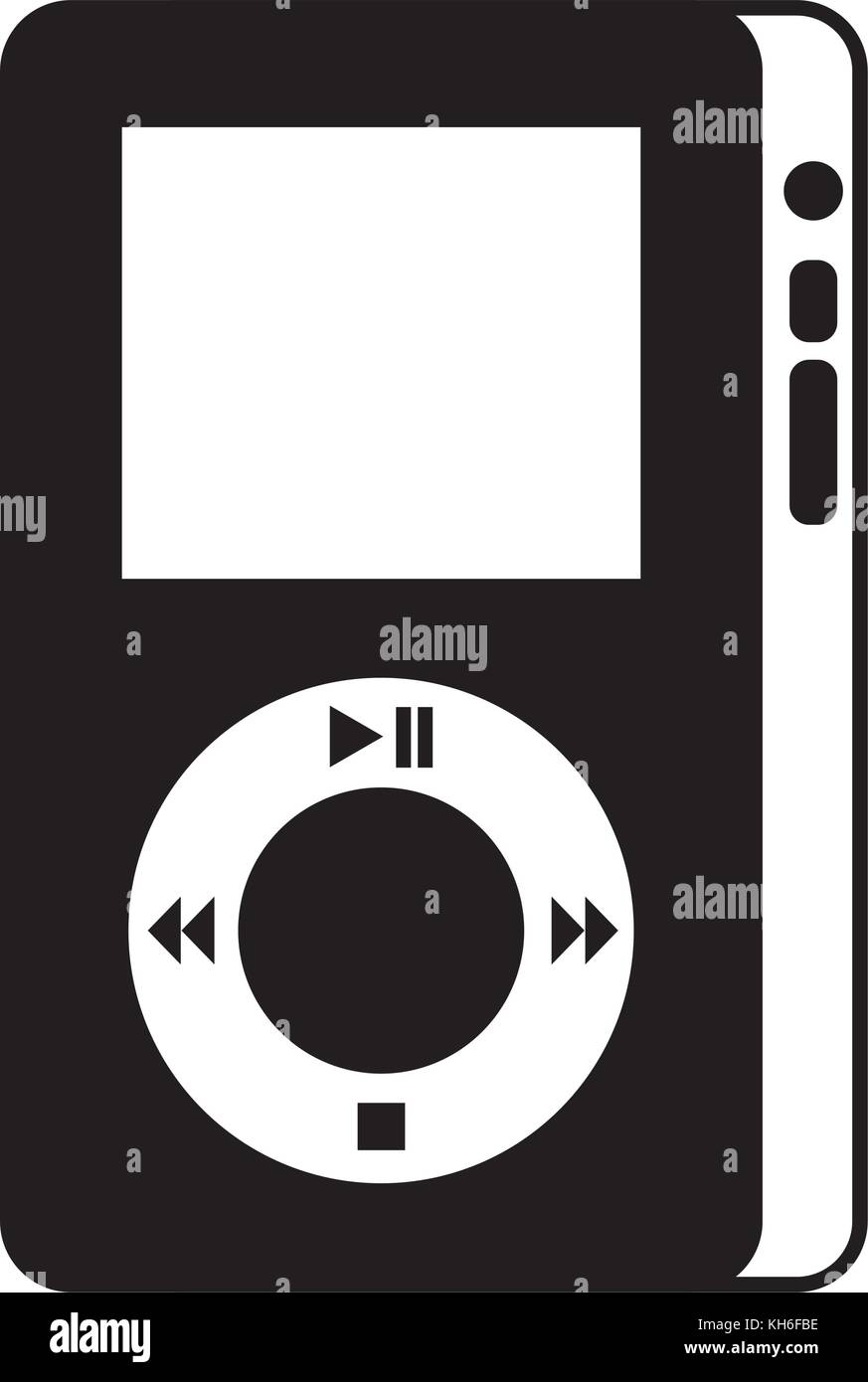 mp player device for listening to music Stock Vector Image & Art - Alamy