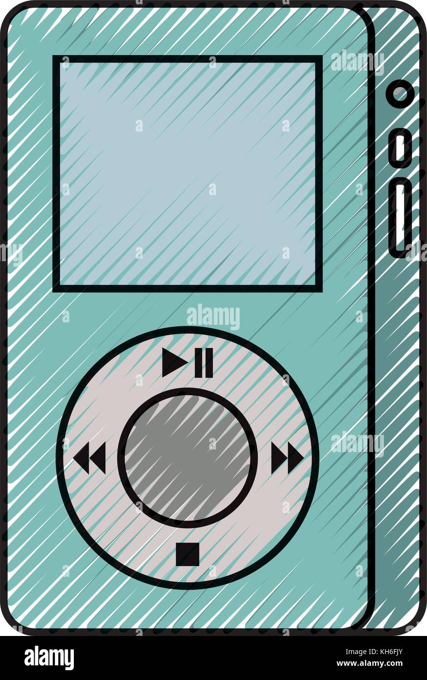 mp player device for listening to music Stock Vector Image & Art - Alamy