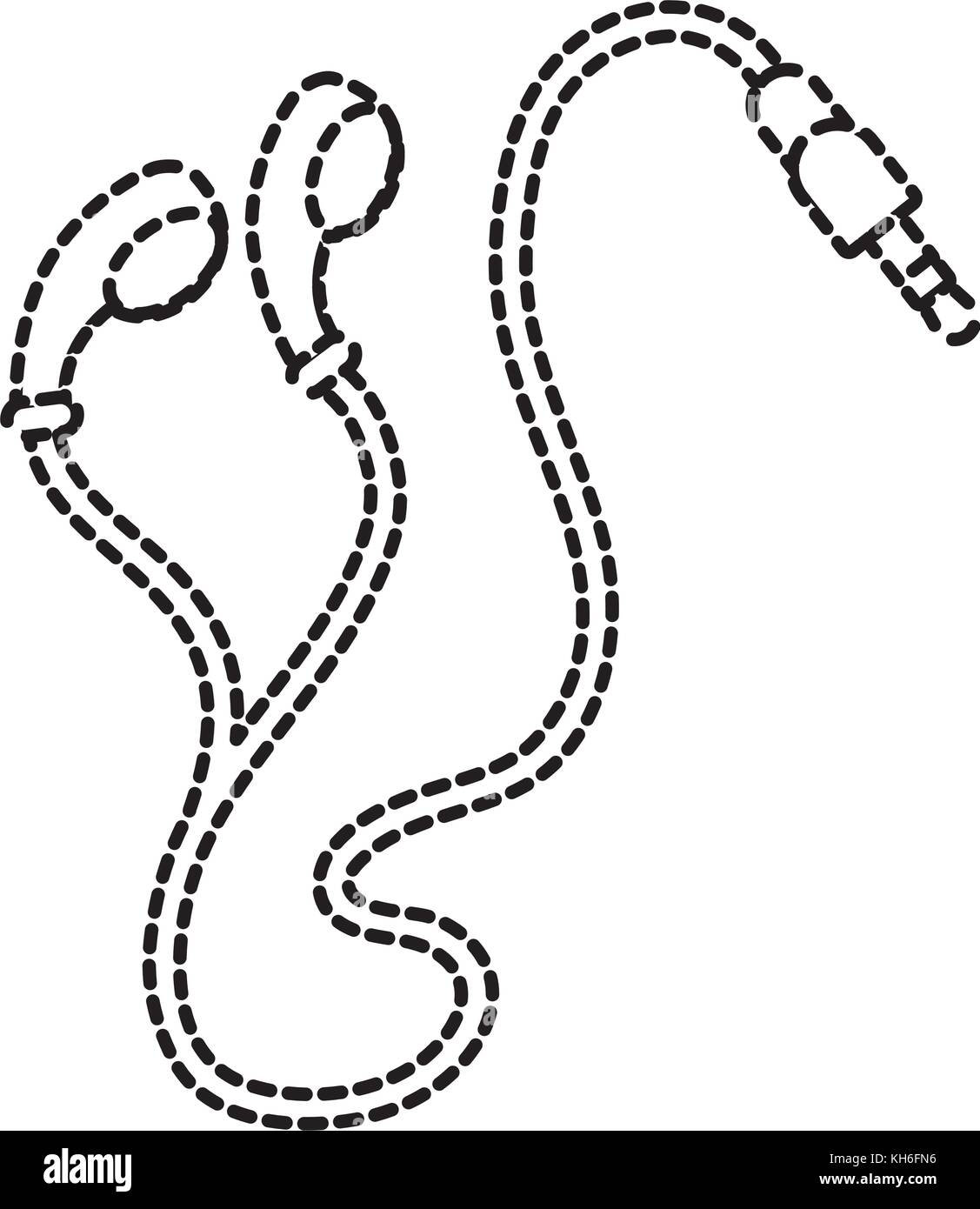 earphones plug multimedia music cable Stock Vector Image & Art - Alamy