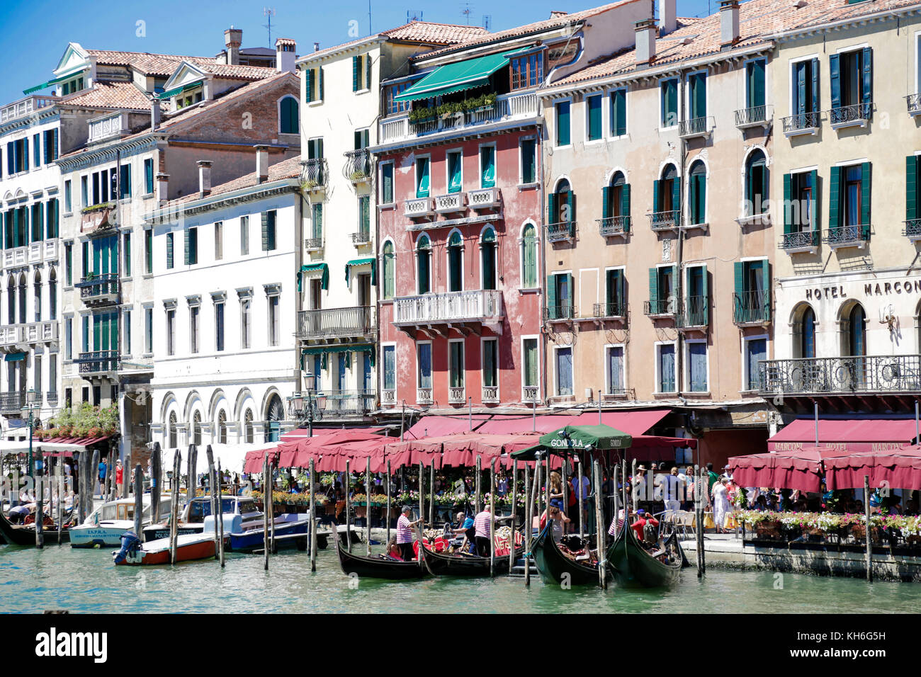 Venice, Italy: historical architecture and colorful facades with ...