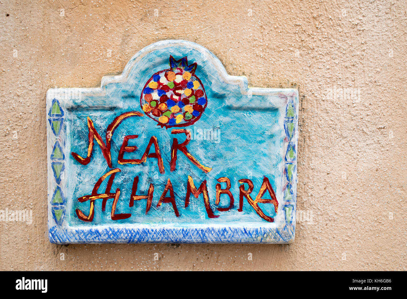 Sign at the alhambra hi-res stock photography and images - Alamy