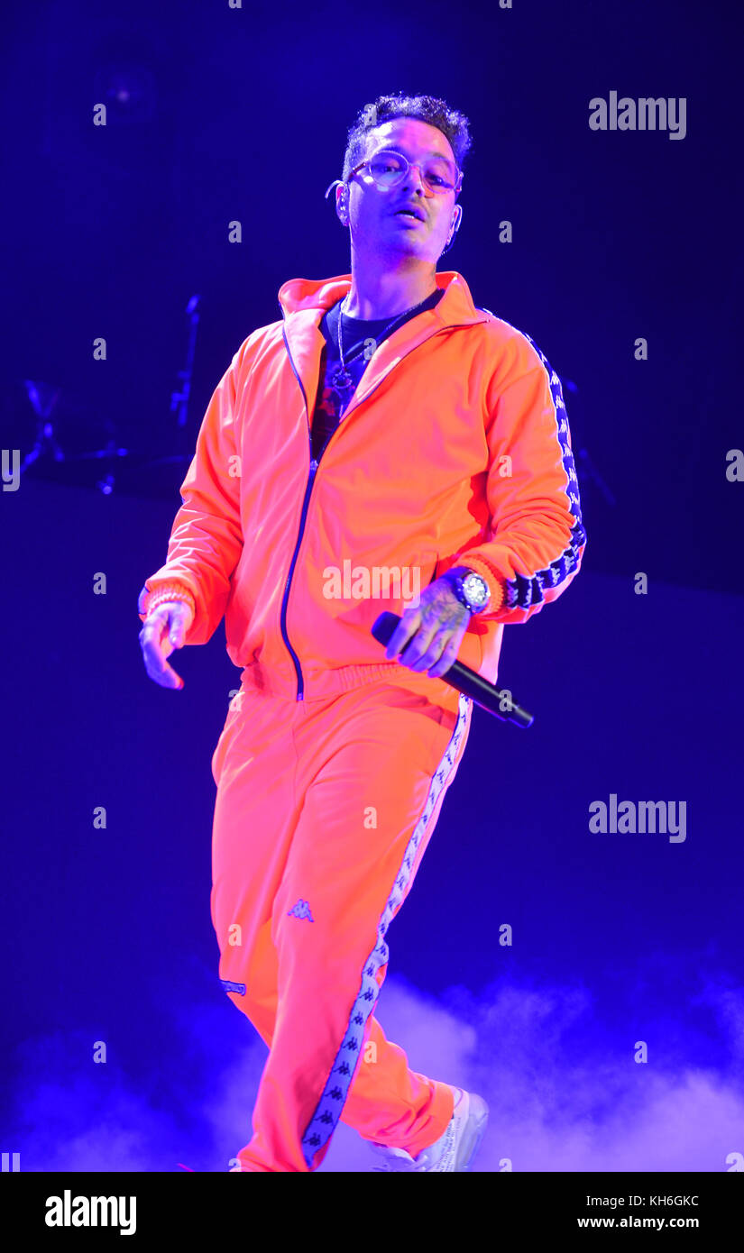 J Balvin and BIA performing on the 'Energia Tour' at the ...