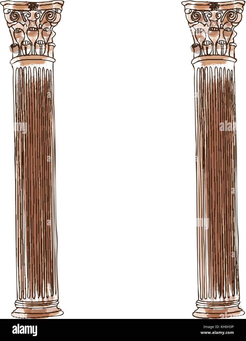 Corinthian column drawing hi-res stock photography and images - Alamy