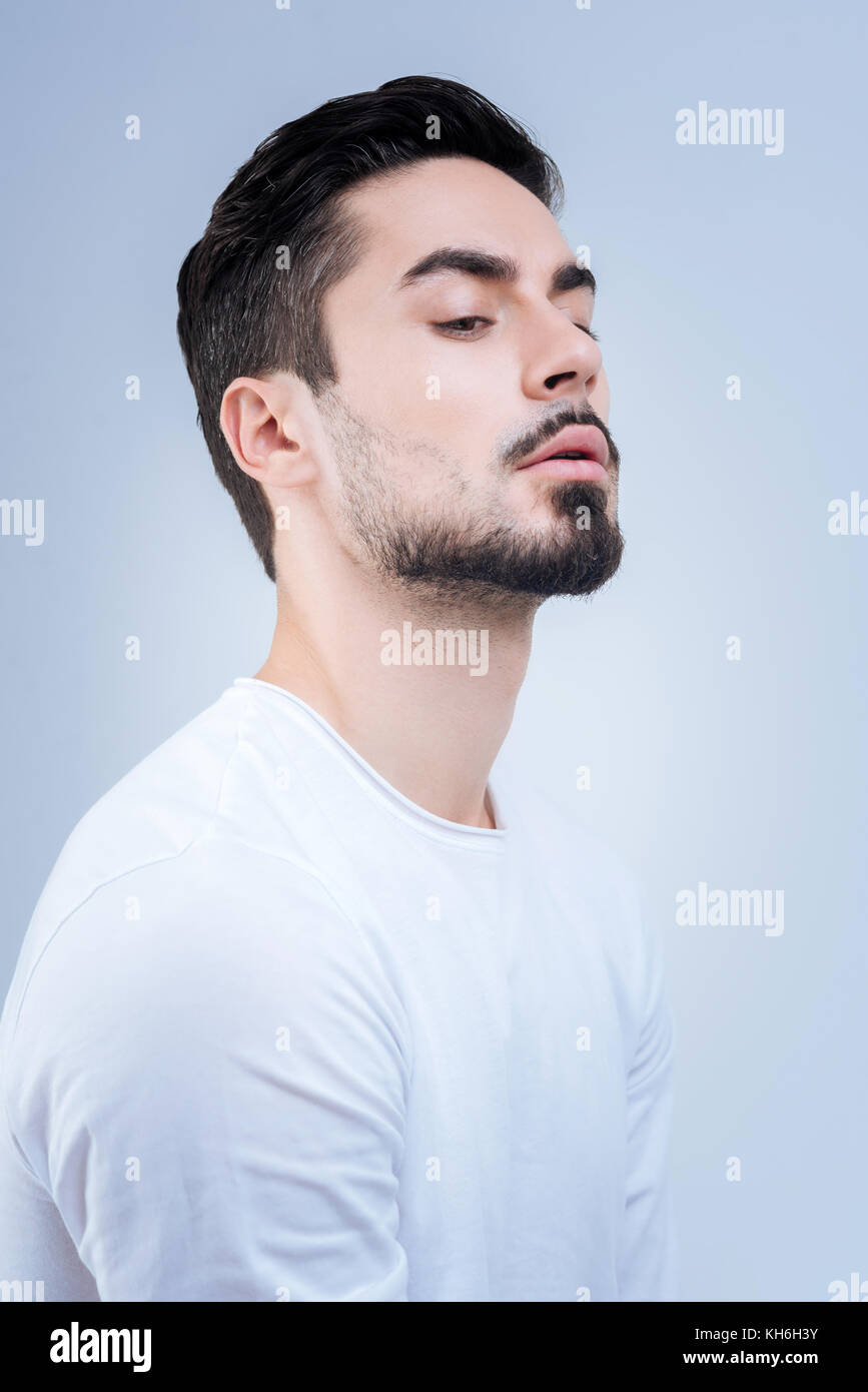 Attentive facial expression hi-res stock photography and images - Alamy