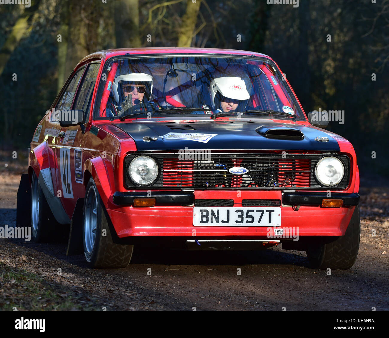 Geoffrey Martin, Chris Martin, Ford Escort Mk 2, MGJ Rally Stages ...