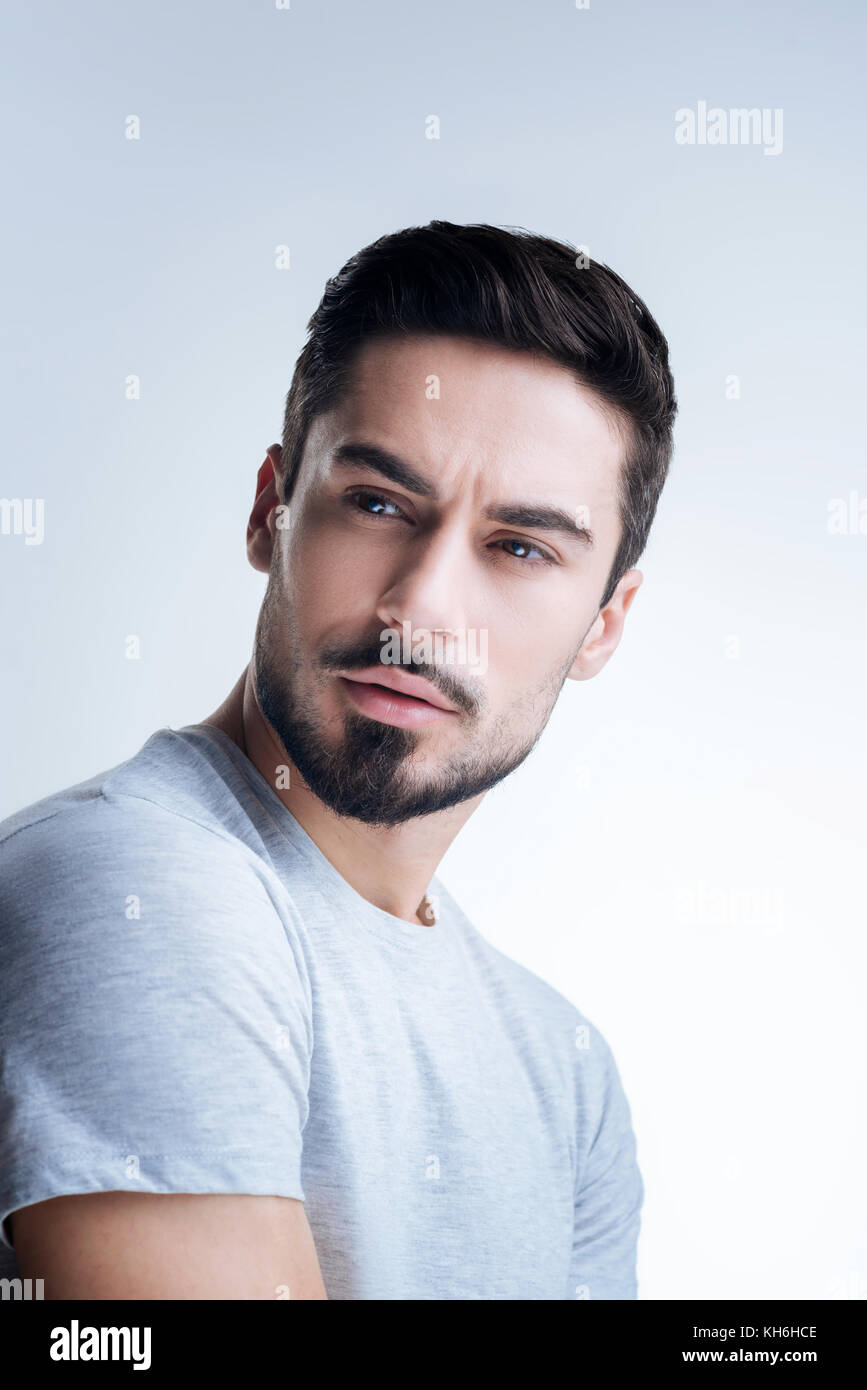 Attentive facial expression hi-res stock photography and images - Alamy