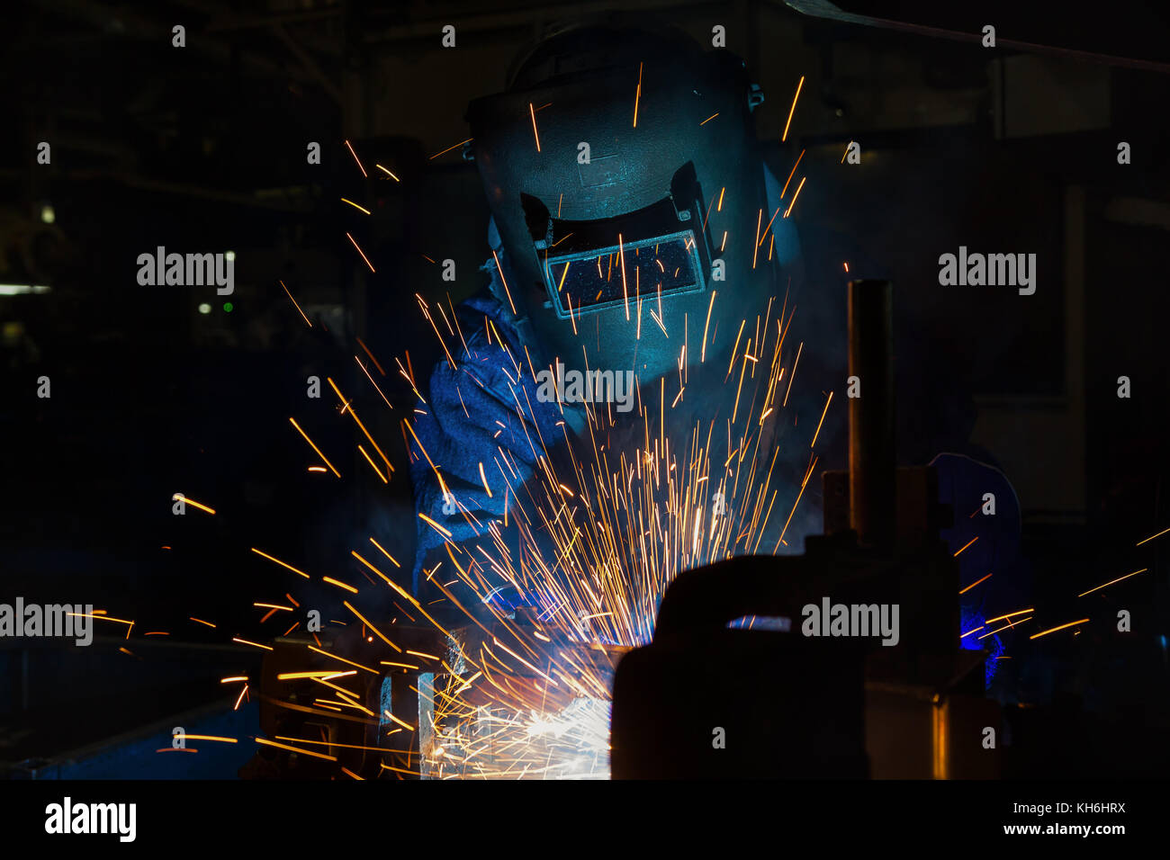 Industrial worker refinery welding close hi-res stock photography and ...