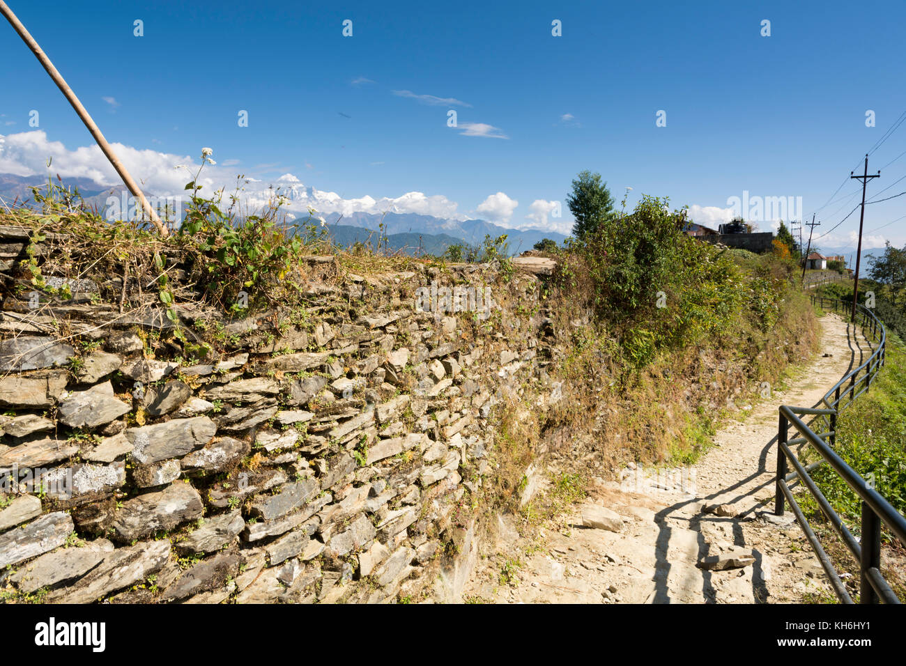 Dhampus village of Nepal near Pokhara Stock Photo - Alamy