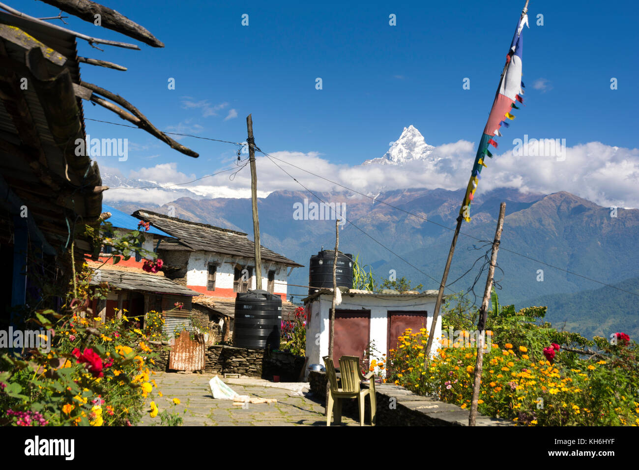 Dhampus village of Nepal near Pokhara Stock Photo - Alamy