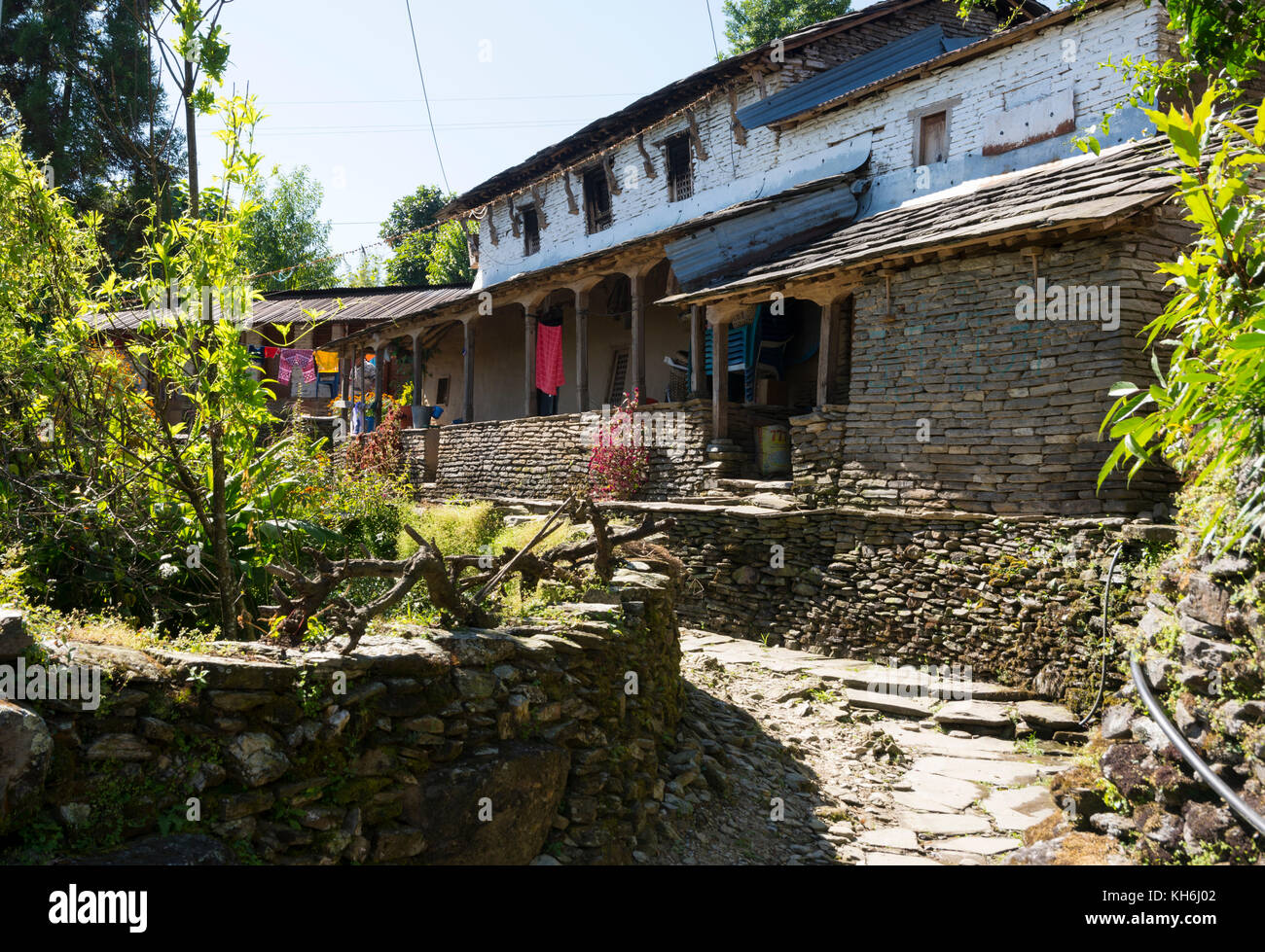 Dhampus village of Nepal near Pokhara Stock Photo - Alamy