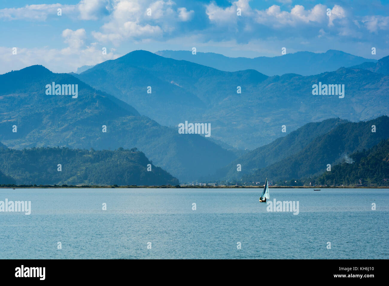 Fewa Lake of Pokhara, Nepal Stock Photo - Alamy