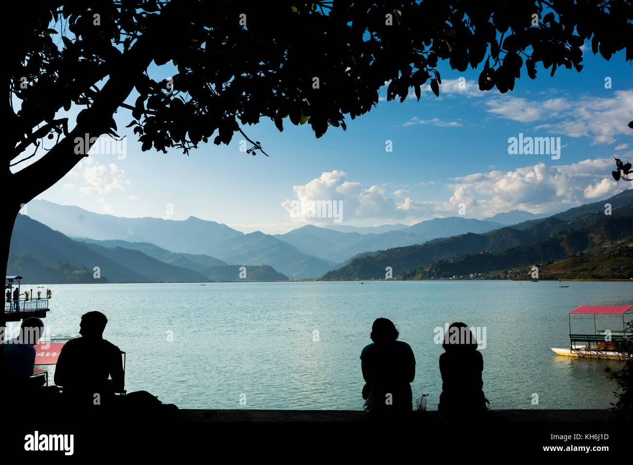 Fewa Lake of Pokhara, Nepal Stock Photo - Alamy