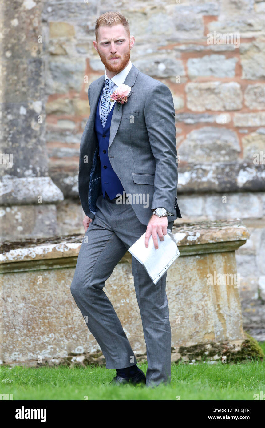The wedding of Ben Stokes and Clare Ratcliffe at St Mary of the Virgin ...