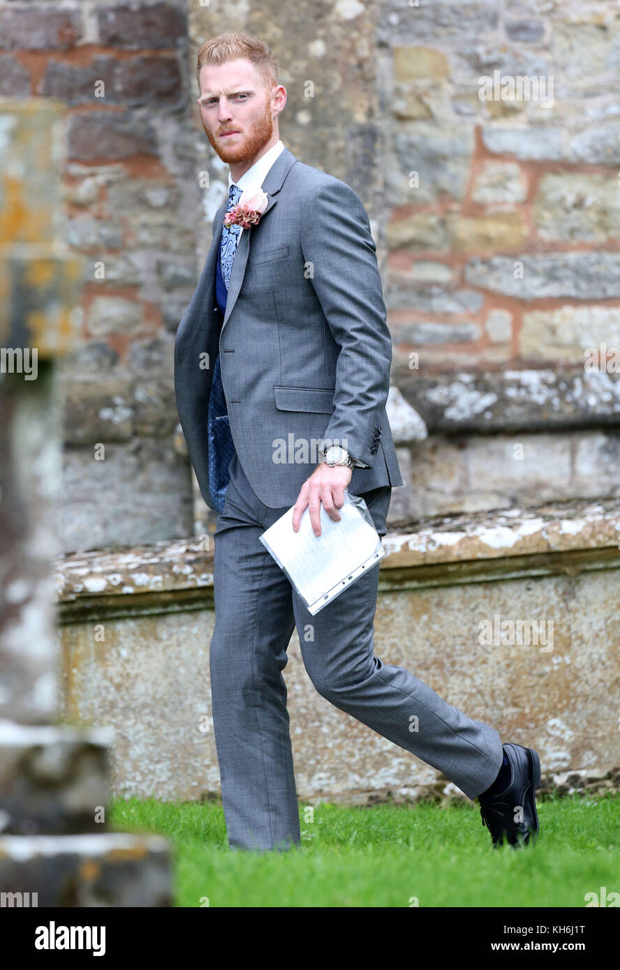 The wedding of Ben Stokes and Clare Ratcliffe at St Mary of the Virgin ...