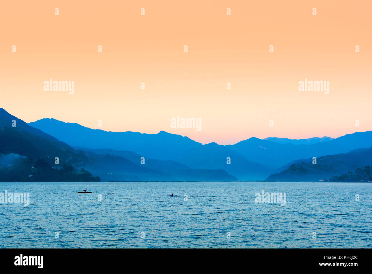 Fewa Lake of Pokhara, Nepal Stock Photo - Alamy