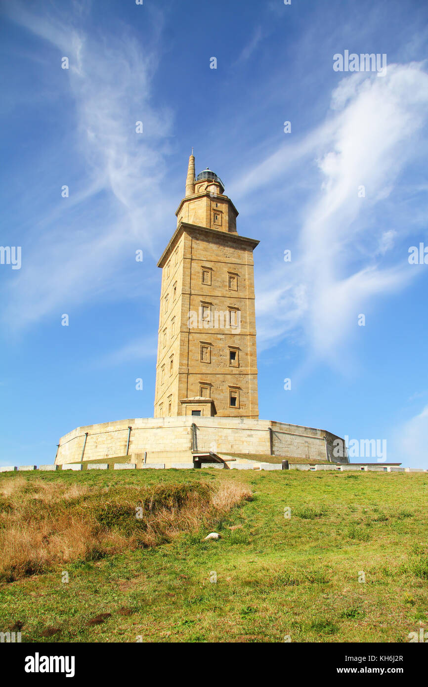 Tower hercules ancient roman lighthouse hi-res stock photography and ...