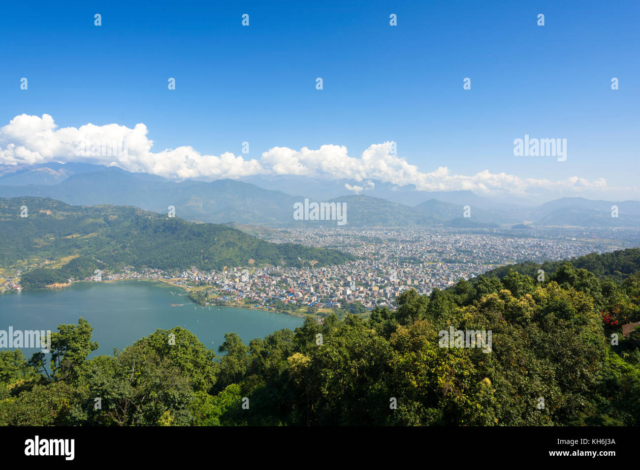 City of Pokhara in Nepal Stock Photo - Alamy