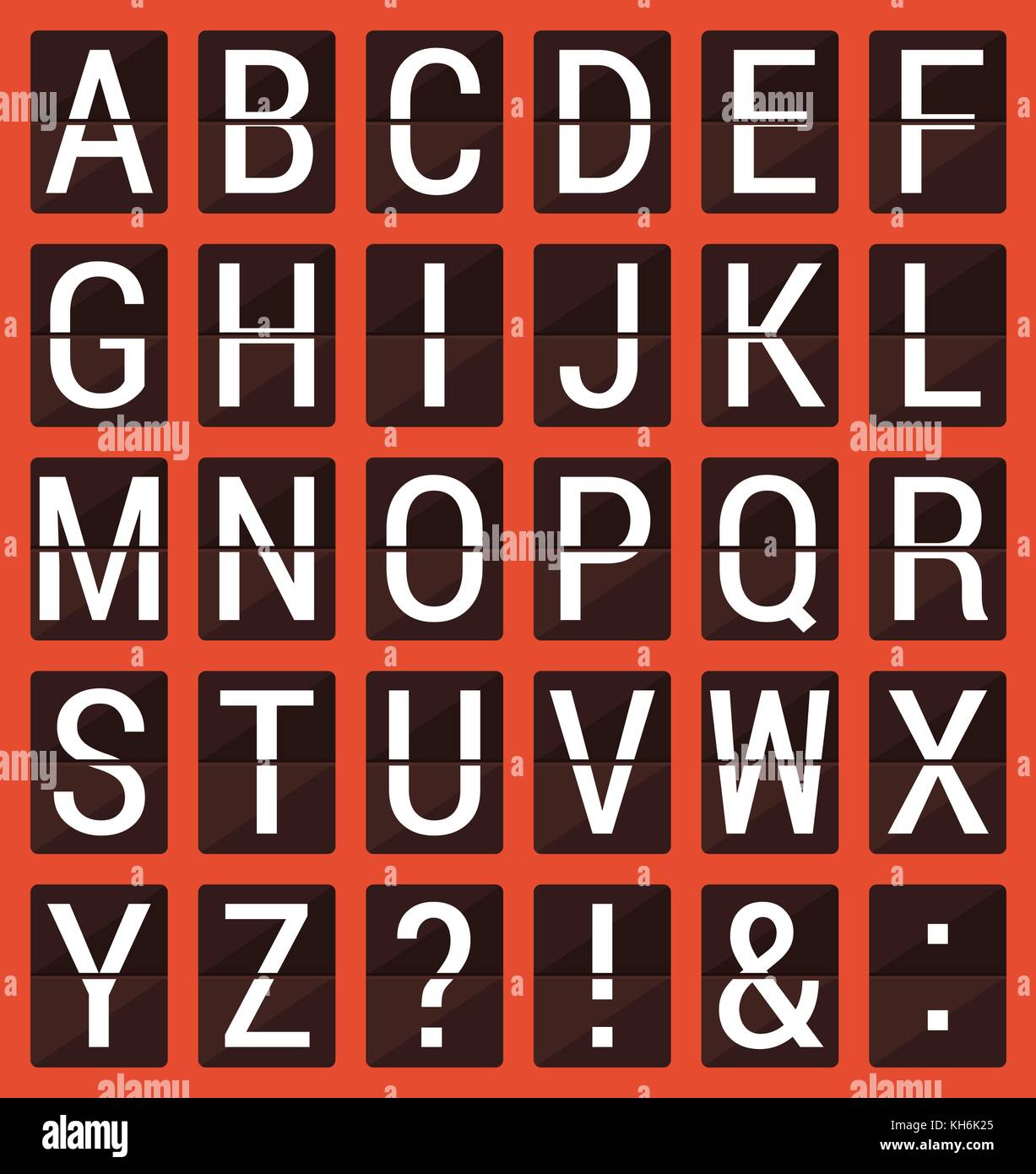 Flat countdown alphabet. ABC. Vector illustration in eps10 Stock Vector ...