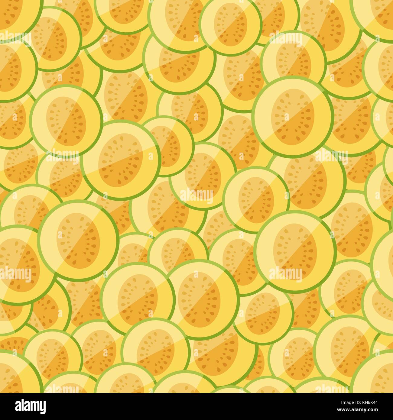 Seamless pattern chopped melon. Vector illustration in eps10 Stock ...