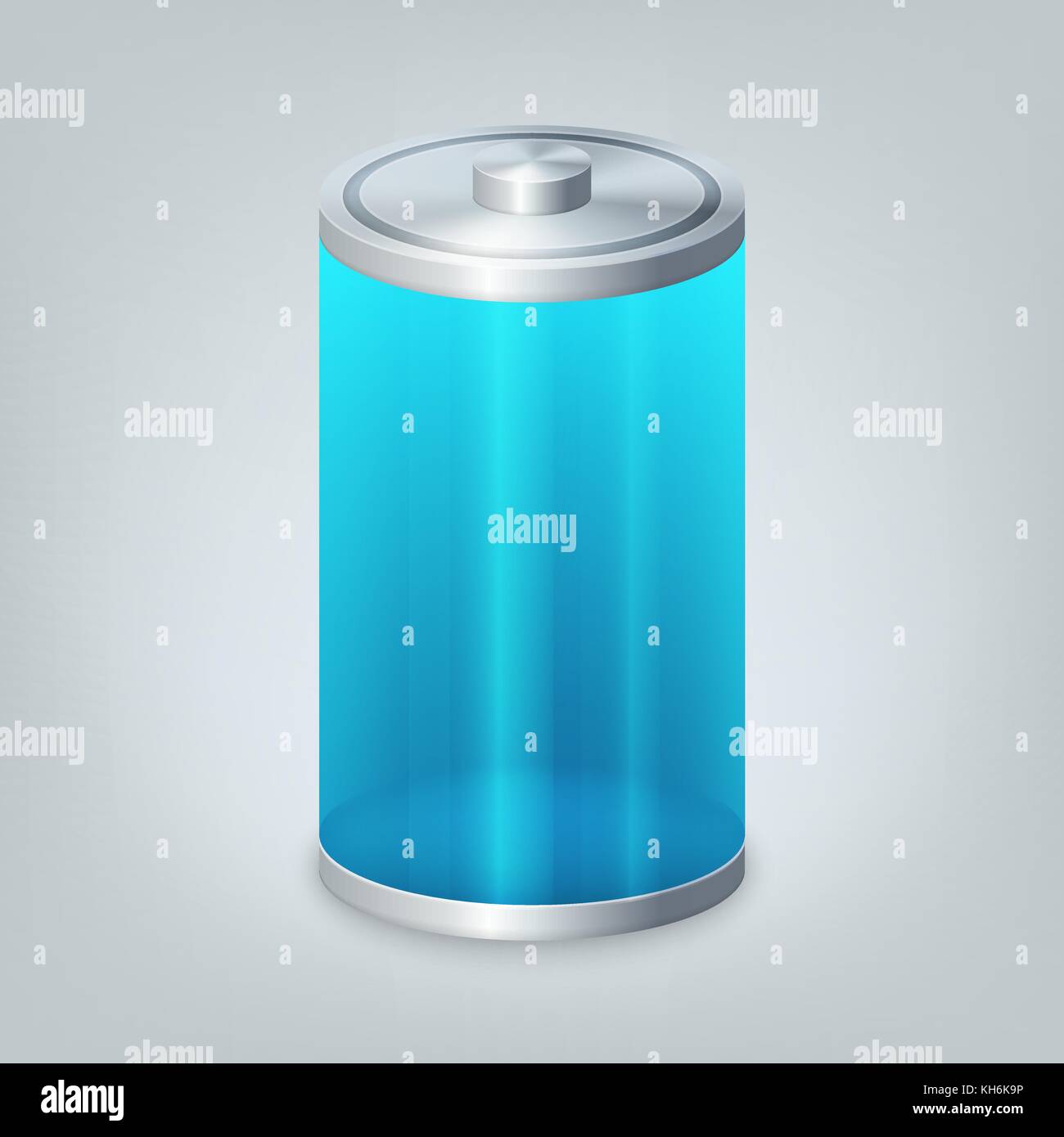 Battery with the overall level of charge. Vector illustration in eps10 ...