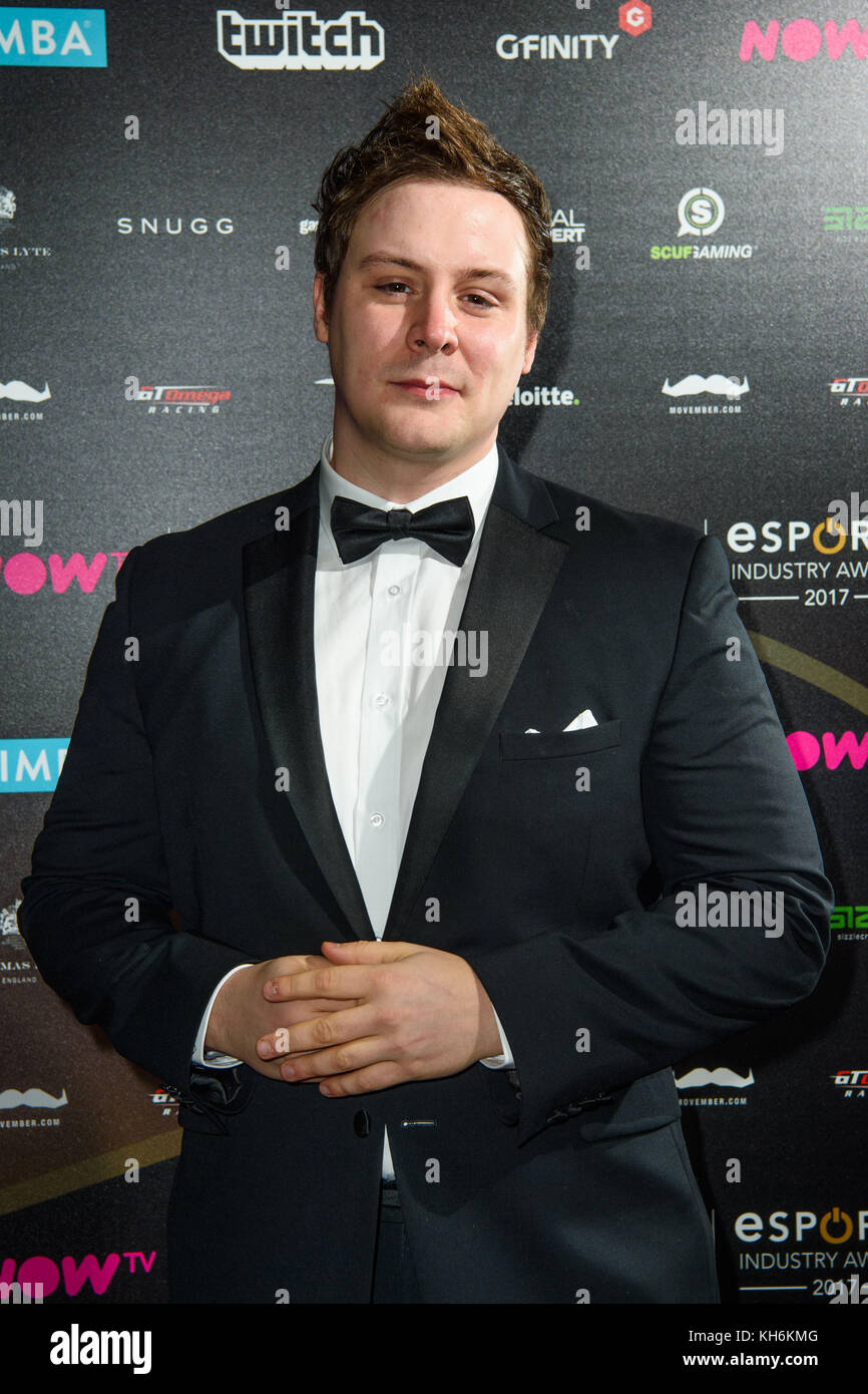 Alan Brice attending the NOW TV Esports Industry Awards 2017, at the ...