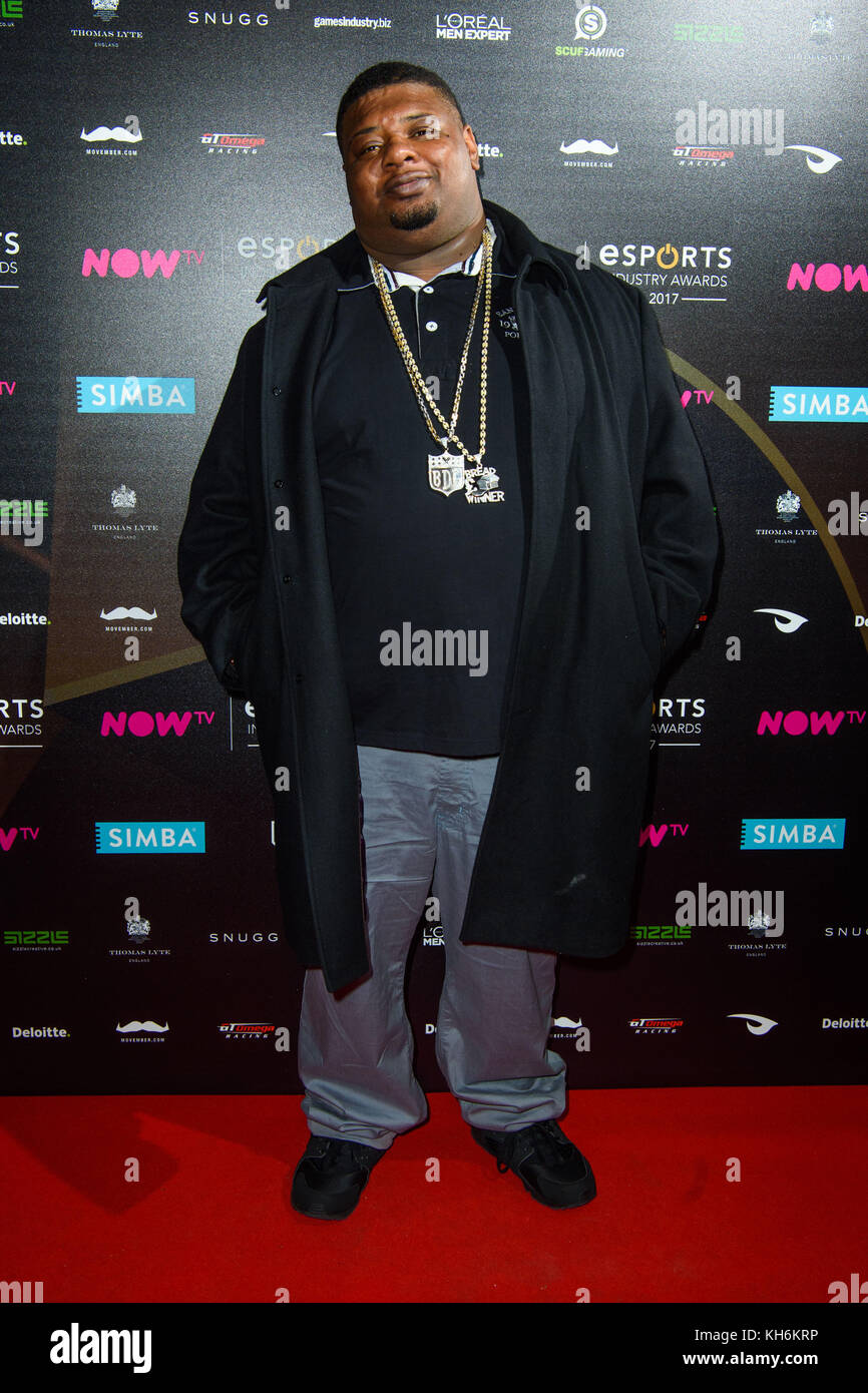 Big Narstie attending the NOW TV Esports Industry Awards 2017, at the ...