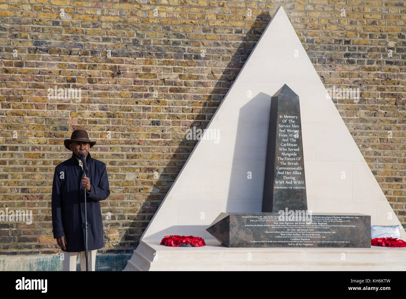 London UK 12 November 2017 Professor Gus John during inaugural ...
