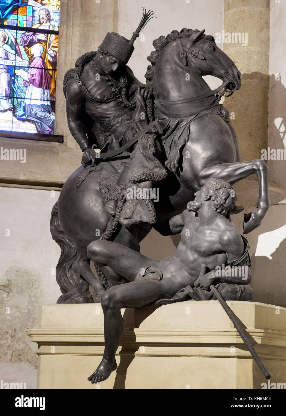 Equestrian statue St. Martin by Georg Raphael Donner 1735 in Cathedral ...