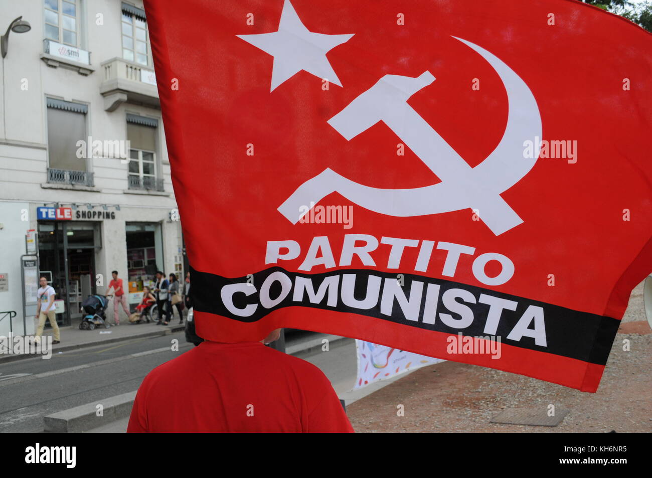 Flag of the french communist party hi-res stock photography and images ...