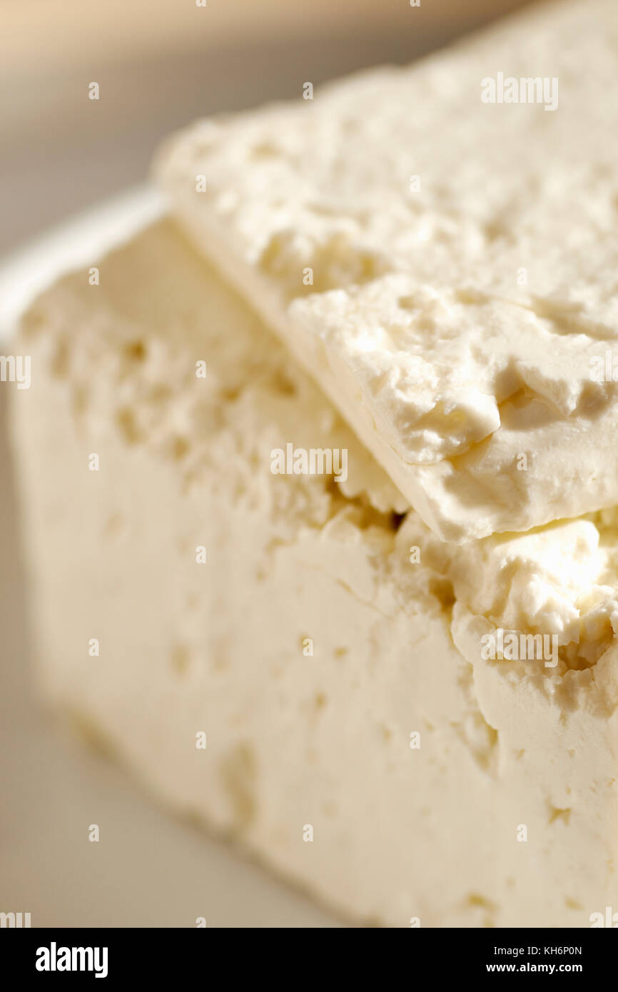 Bulgarian sheep's milk feta cheese Stock Photo - Alamy