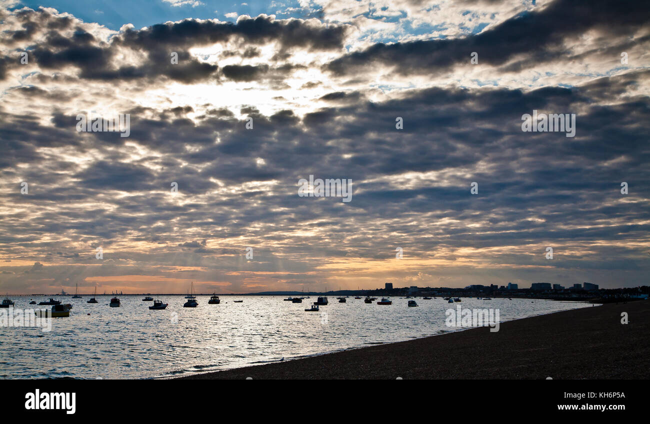Thames estuary evening Stock Photo - Alamy
