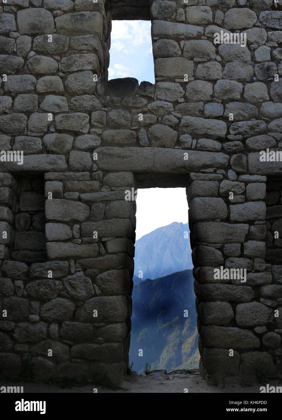 Inca ruins at Machu Picchu Peru Stock Photo - Alamy