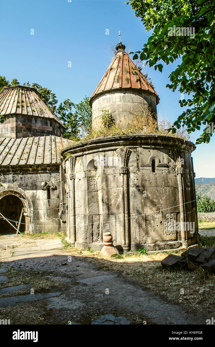 Courtyard of the monastery complex with the round chapel of Gregory ...