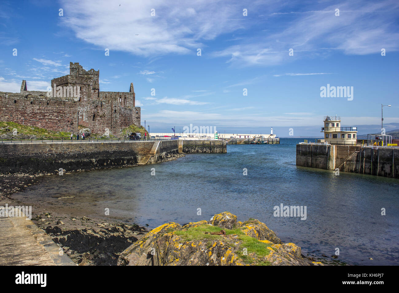 Peel castle isle of man Stock Photo - Alamy